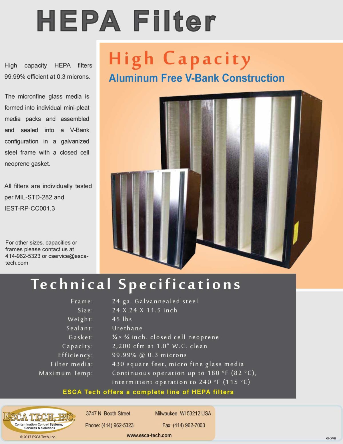 Air Filtration – ESCA Tech, Inc.